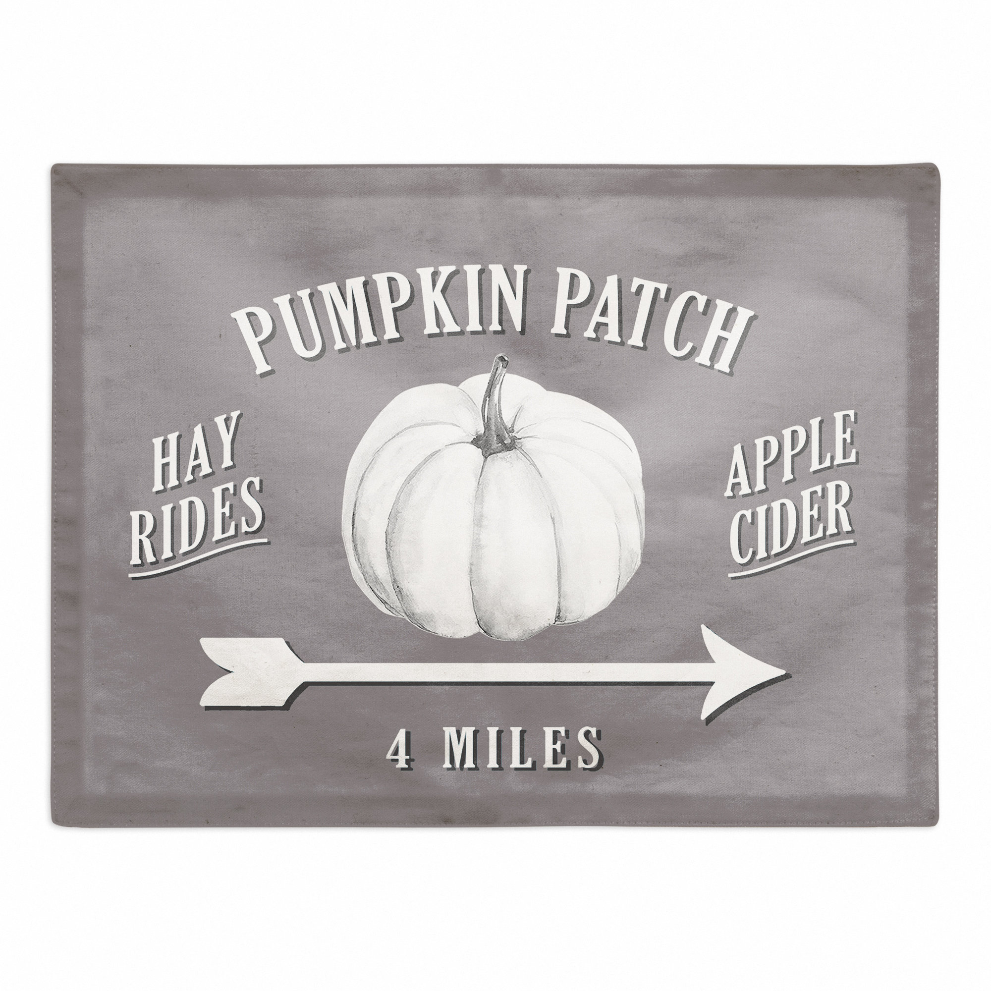 August Grove Grey Pumpkin Patch Placemat - Wayfair Canada