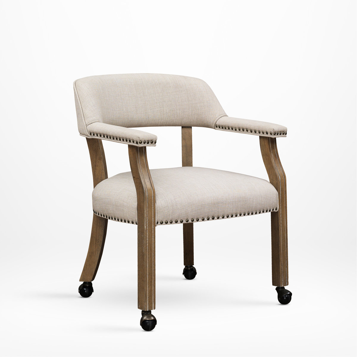 Ophelia & Co. Caster Game Chair - Comfortable With Charcoal Upholstery ...