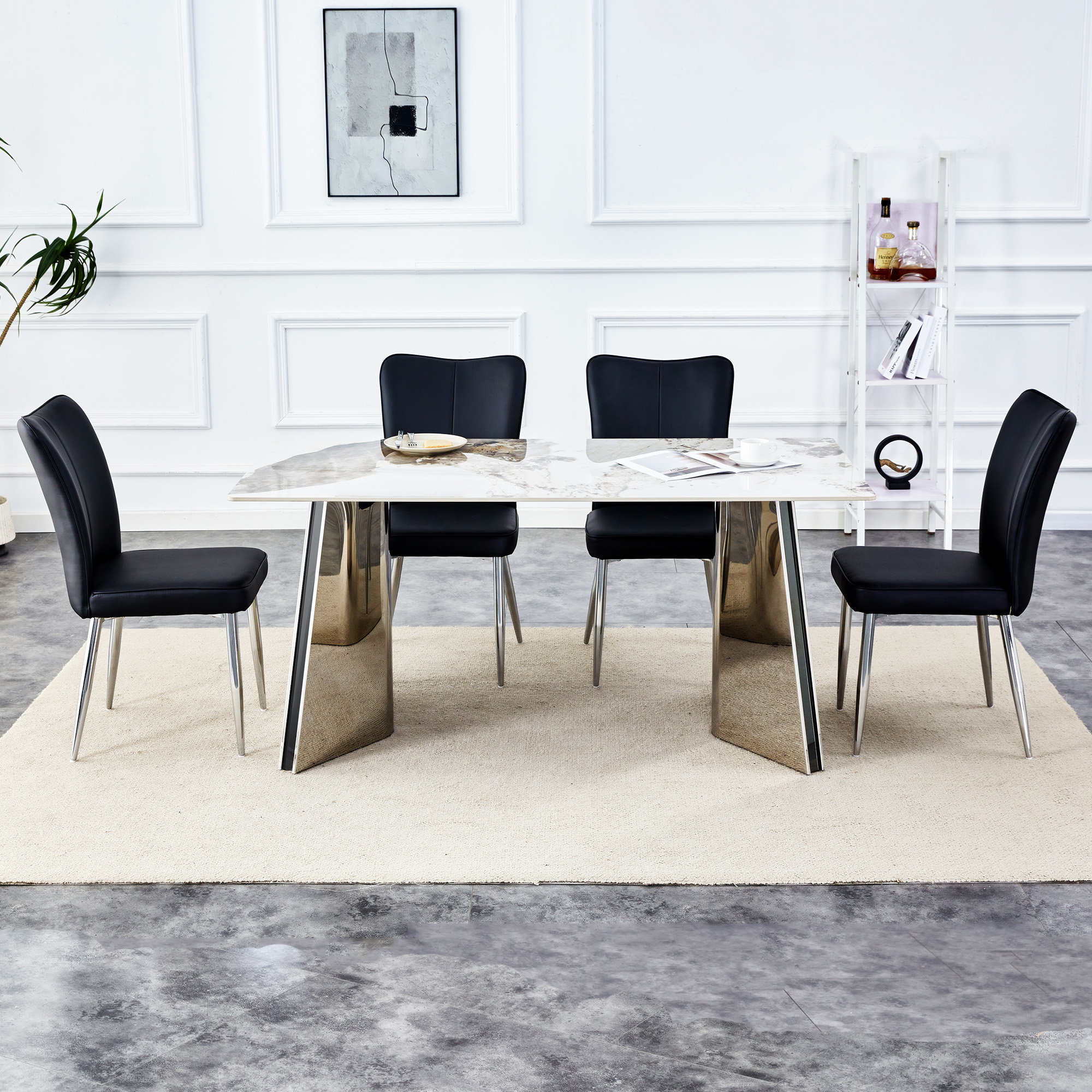 Brayden Studio® Table And Chair Set.63"X31.5X30" Luxurious Pandora ...