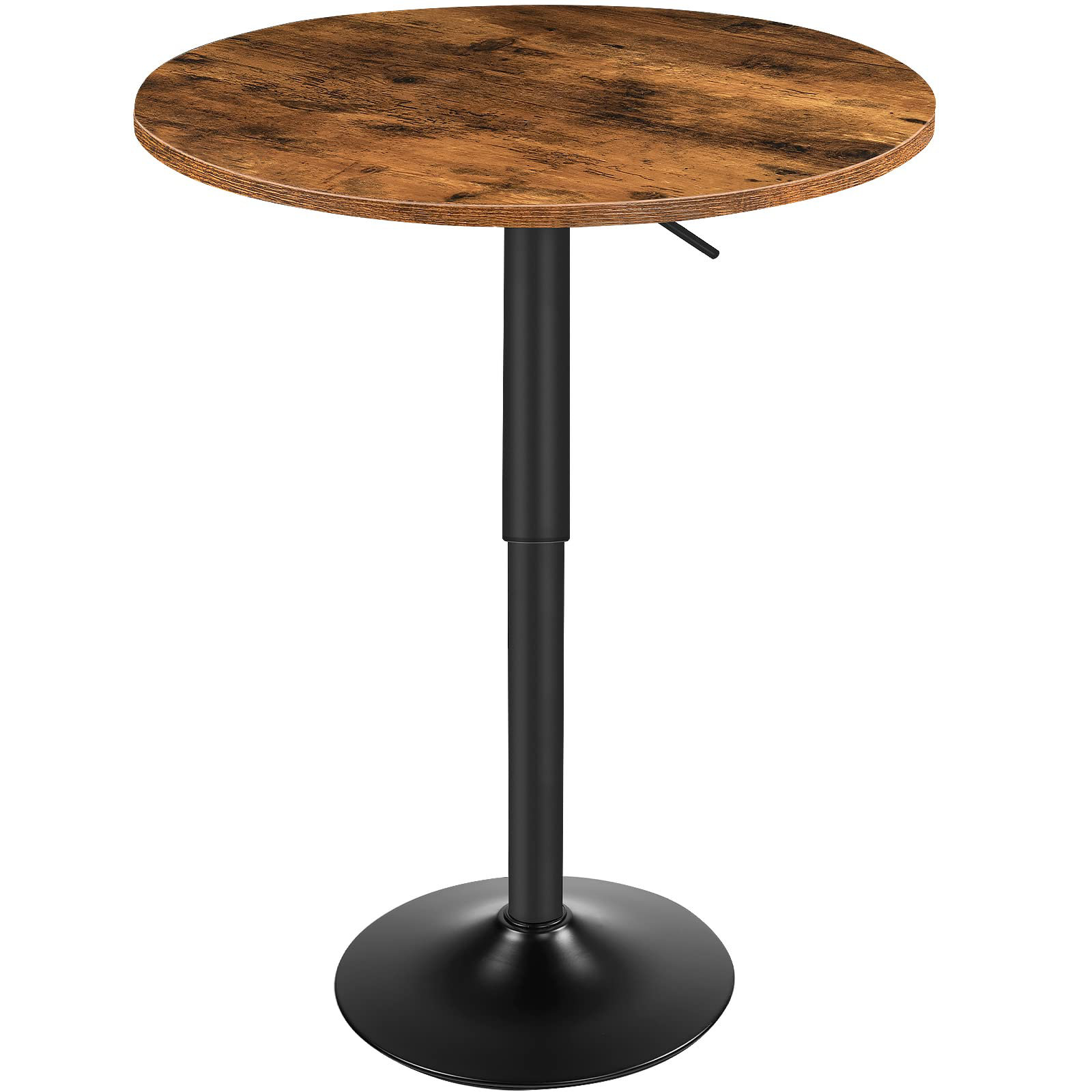 George Oliver Bar Table, Height-Adjustable Round Pub Table | Wayfair