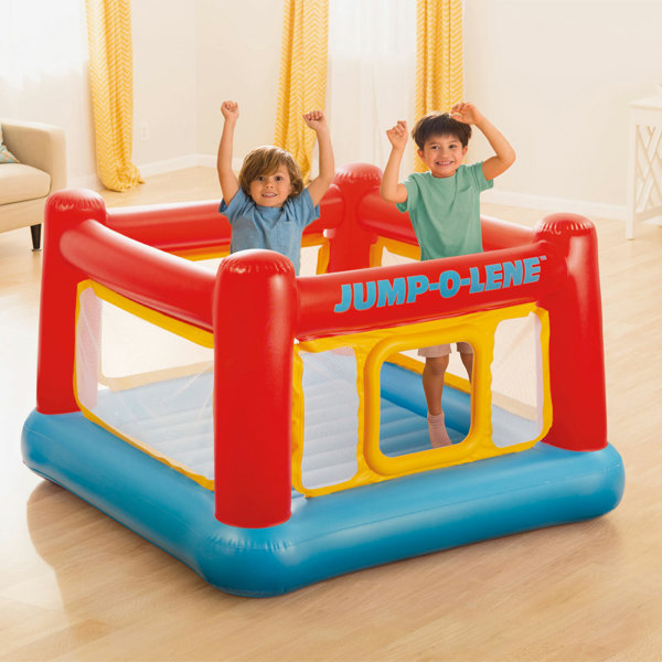 Intex Inflatable Jump-O-Lene Trampoline Bounce House with Crawl-Thru ...