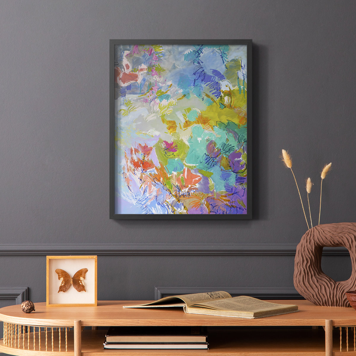 Wrought Studio™ Let Me Bloom I Am Framed Print - Solid Wood | Wayfair