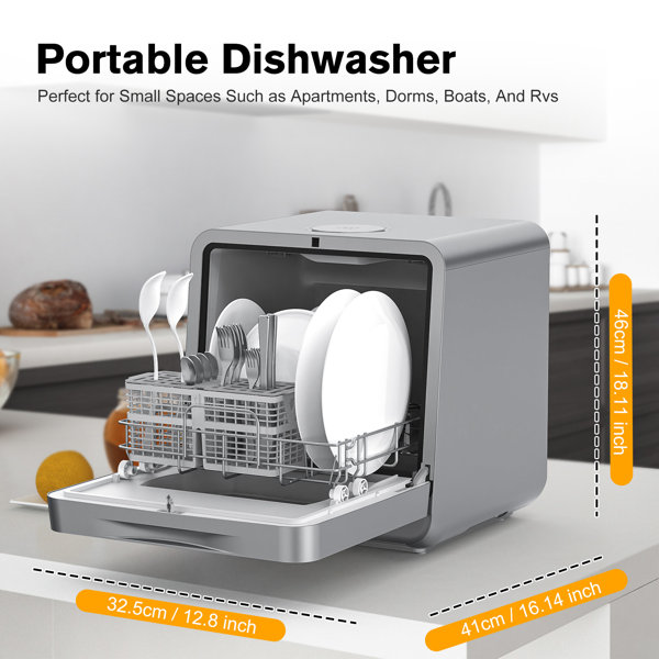 Advwin Portable Countertop Dishwasher ,7 Washing Programs Mini ...