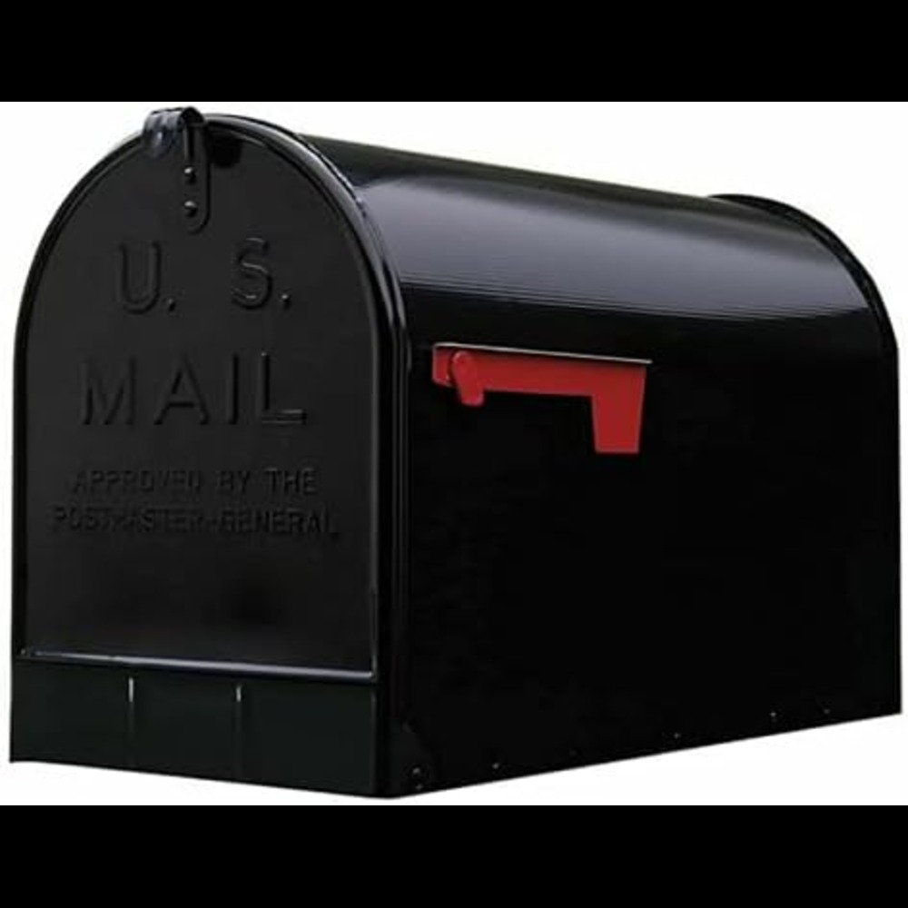 Invenitiah Sob Post Mount Mailbox Galvanized Steel Extra Large Rural ...
