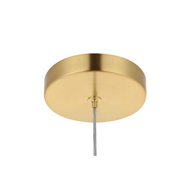 Orren Ellis Gonvick 1 - Light LED Unique/Statement Pendant & Reviews ...