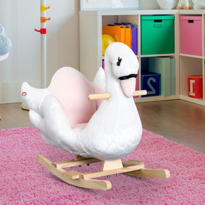Qaba Kids Plush Toy Swan Style Rocker & Reviews | Wayfair