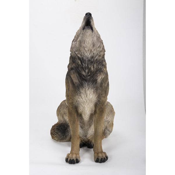 Hi-Line Gift Ltd. LARGE WOLF STATUE & Reviews - Wayfair Canada