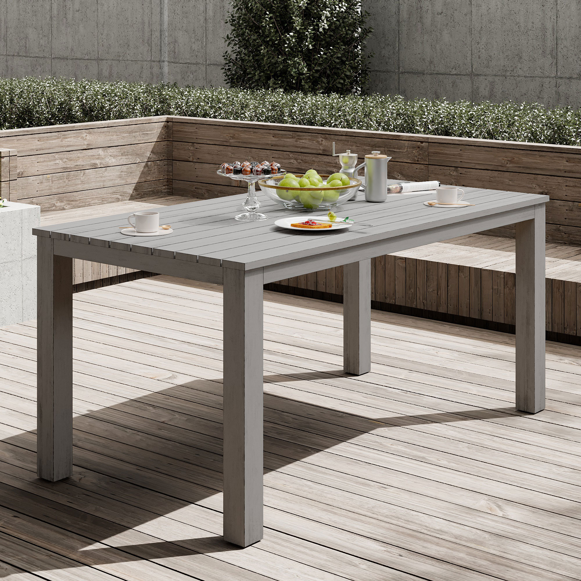 Wade Logan® Calliana Aluminum Outdoor Dining Tables | Wayfair