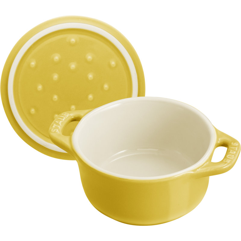 Staub Ceramic 3-Piece Mini Round Cocotte Set - Citron & Reviews | Wayfair