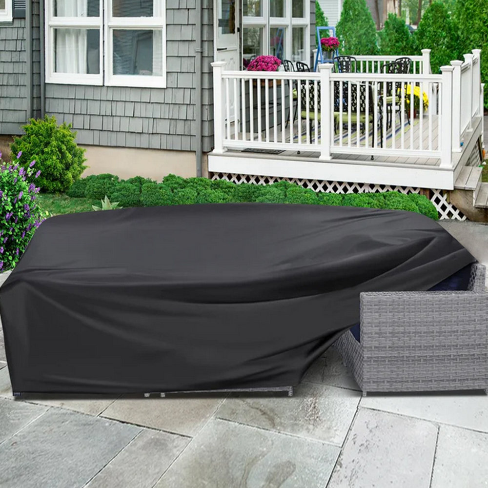 Arlmont & Co. Mykhi 600D Large Water Resistant Patio Furniture for 12 ...