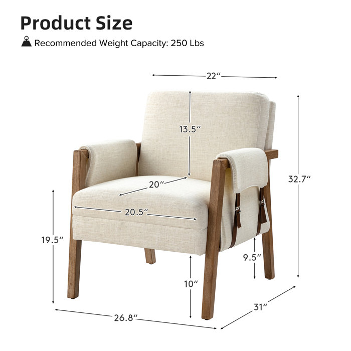 Wade Logan® Asraa Upholstered Armchair & Reviews | Wayfair