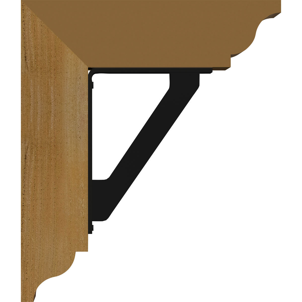 Ekena Millwork Traditional 4" Thick Triple Bracket Traditional ...