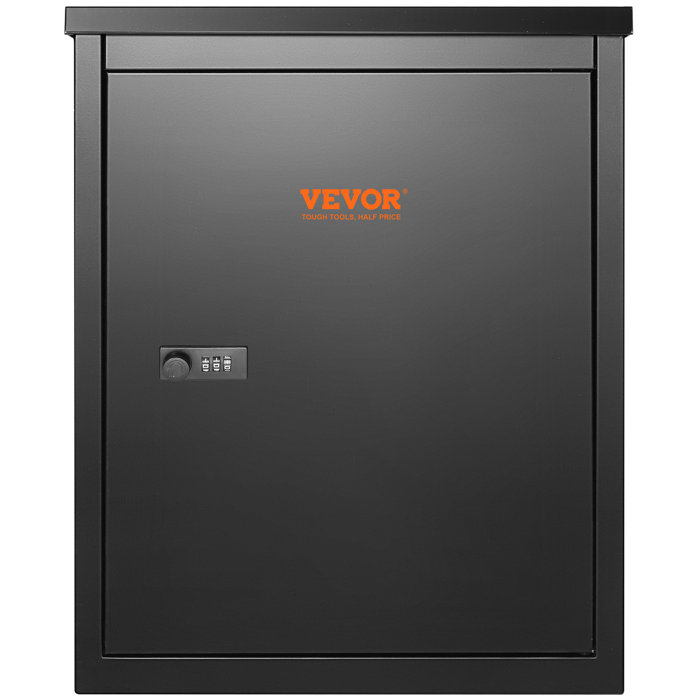 VEVOR 20" H Package Delivery Boxes, Galvanized Steel Wall Mount Mailbox ...