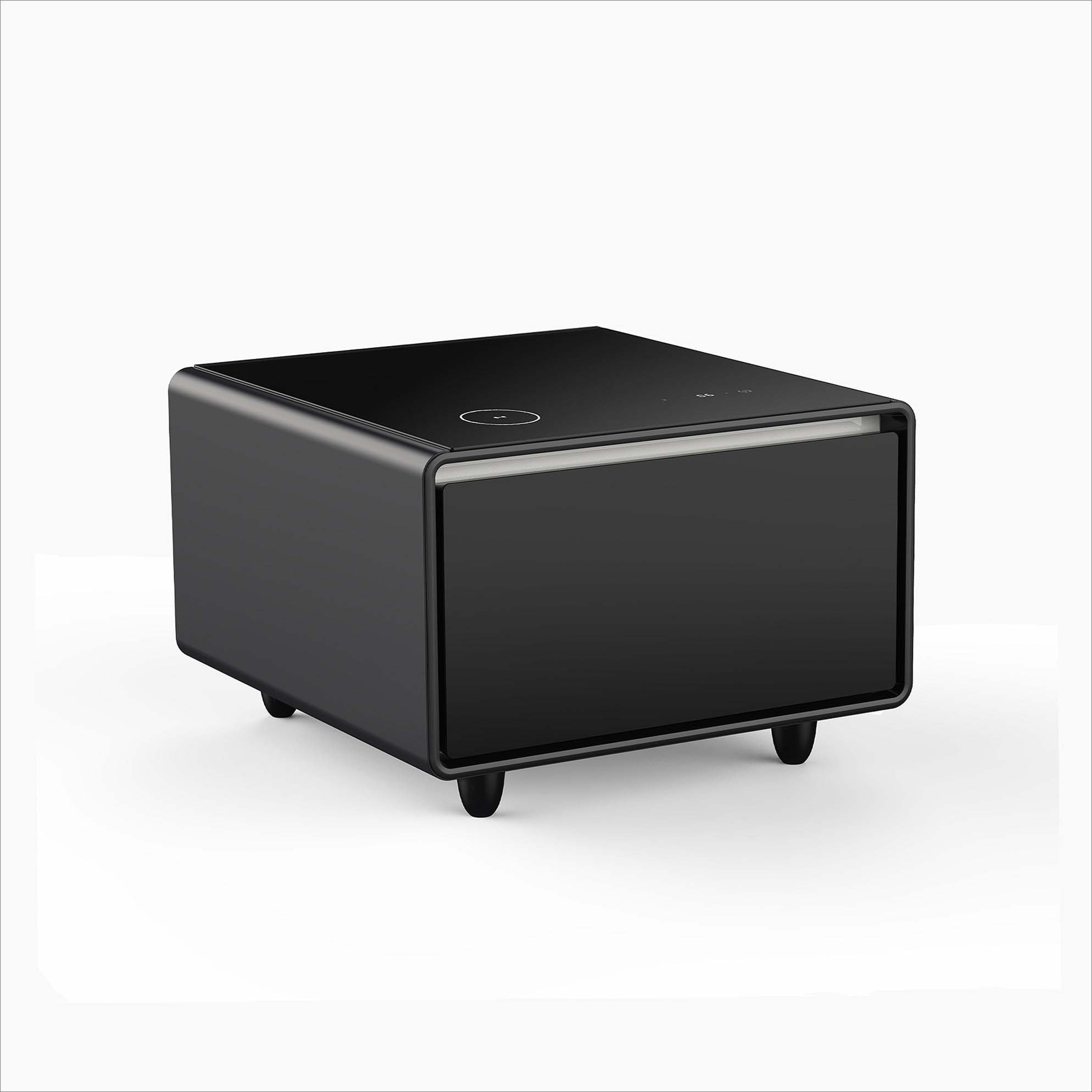 Orren Ellis Lusiya Modern Smart Side Table with Built-in Fridge ...
