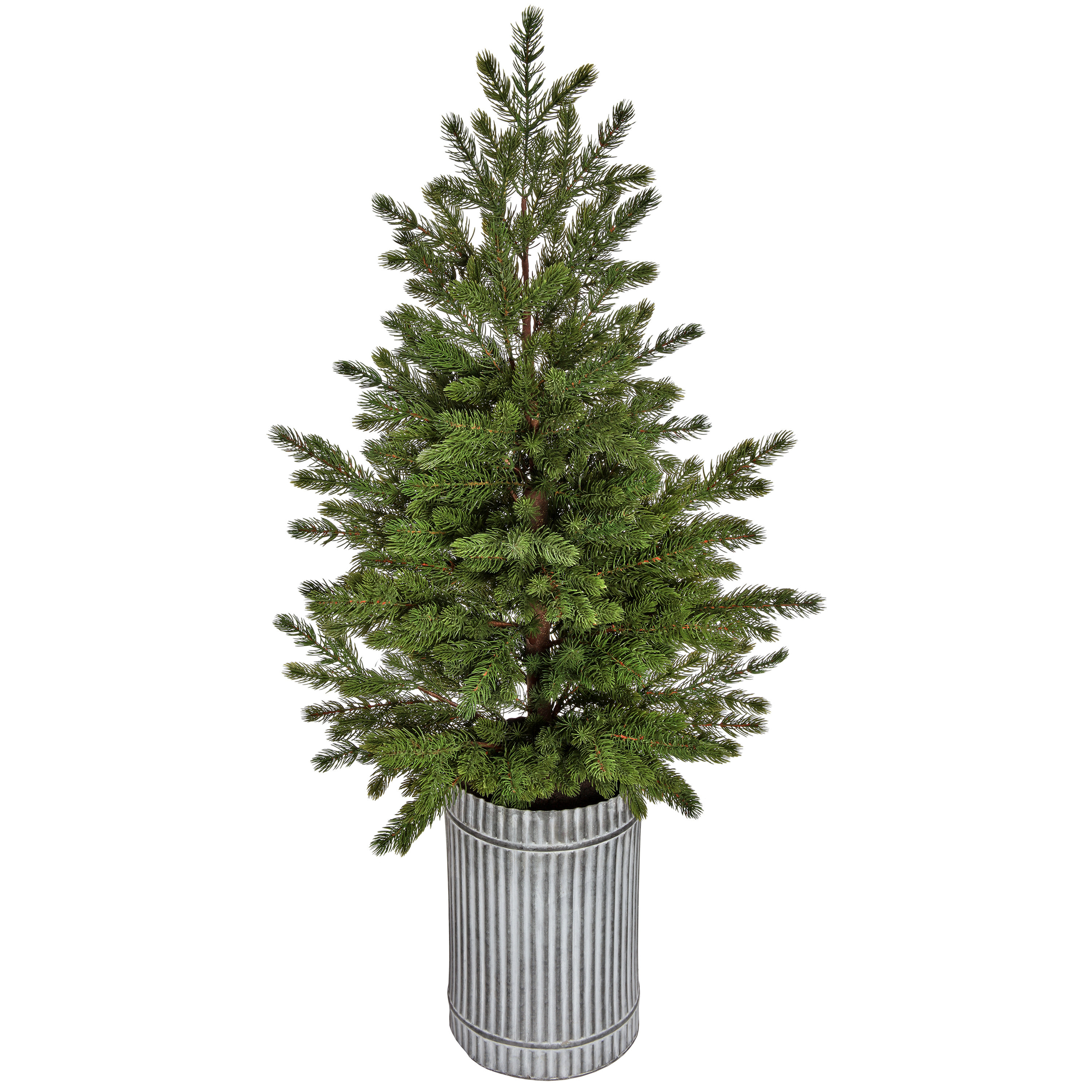 Regency International 57" Natural Touch Potted Spruce Tree In Tin | Wayfair
