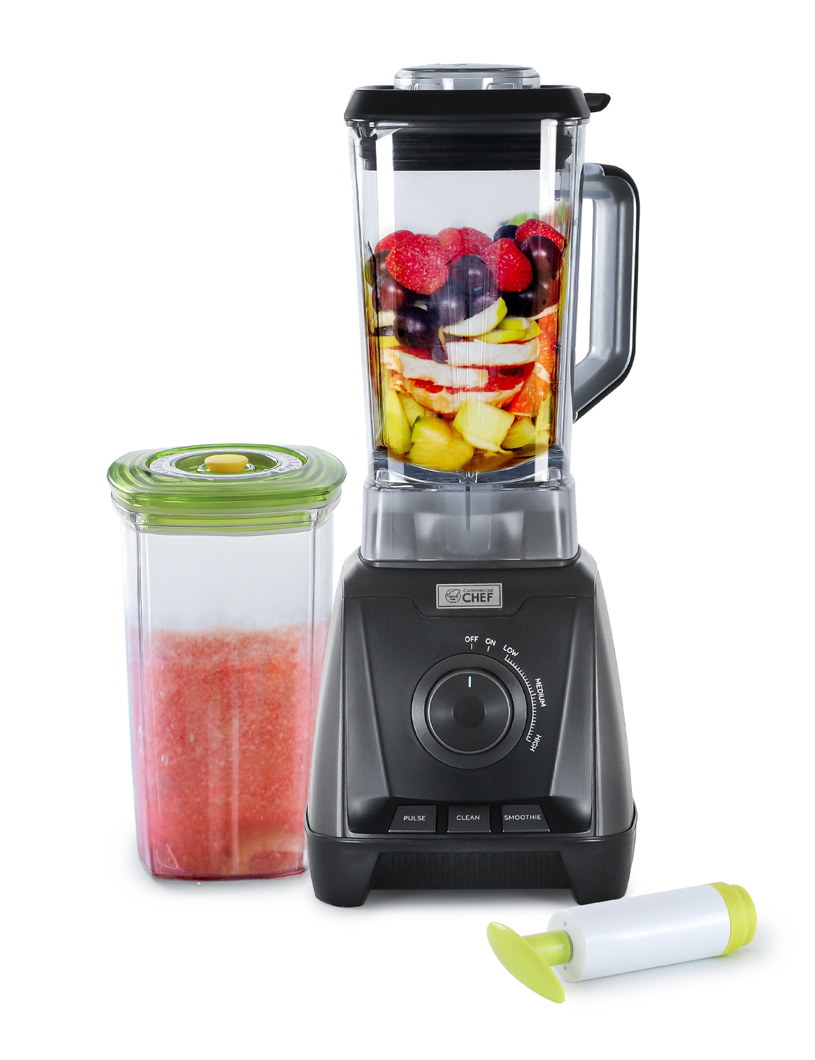 Commercial Chef CHB Series Commercial Chef 1200 Watt High Power Blender ...