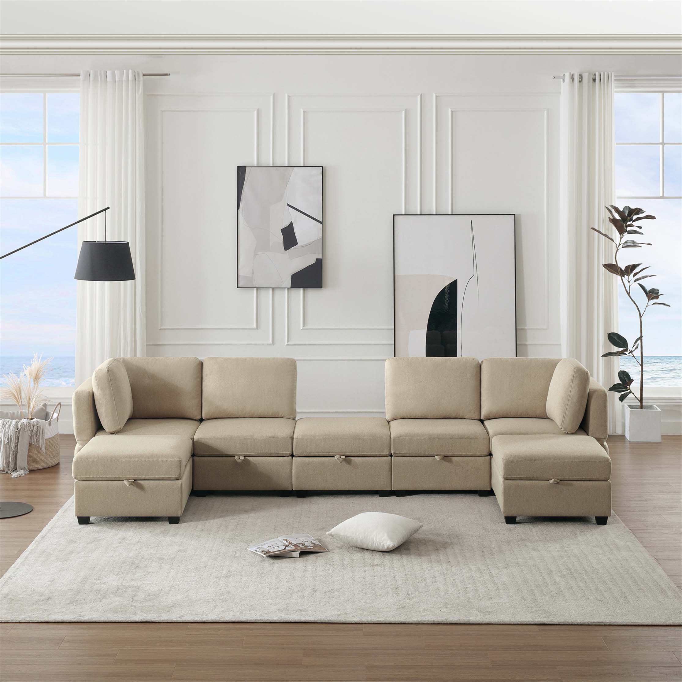 Latitude Run® Free Combinations Storage Functional Modular Sectional ...