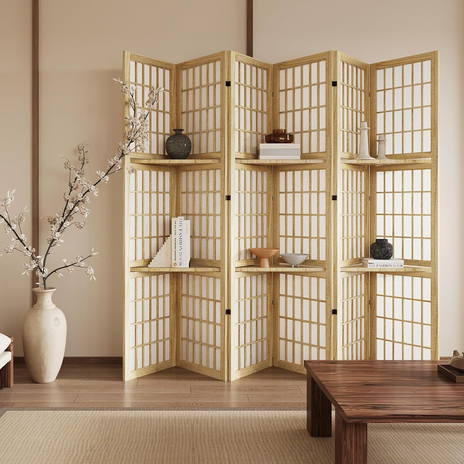 Red Barrel Studio 5.6FT Room Divider And Folding Portable Partition ...