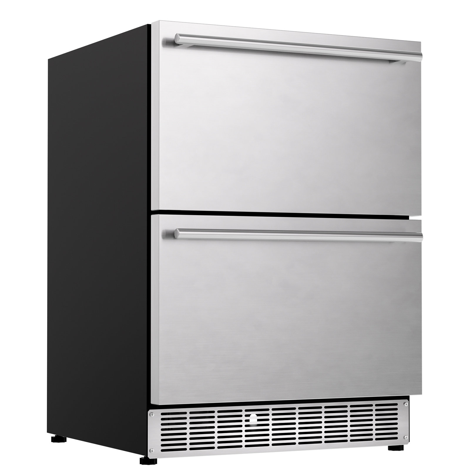 COTLIN 24" 4.9 Cu.Ft. Double Drawer Stainless Steel Refrigerator HX ...
