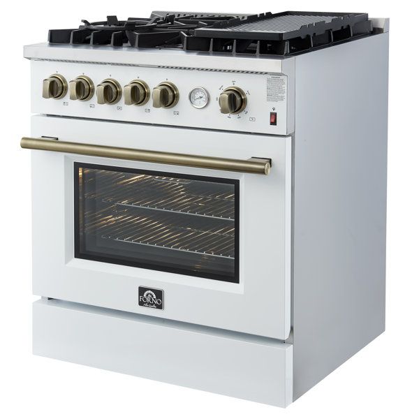Forno Giovanni 30-inch Freestanding Gas Range White or Black & Antique ...