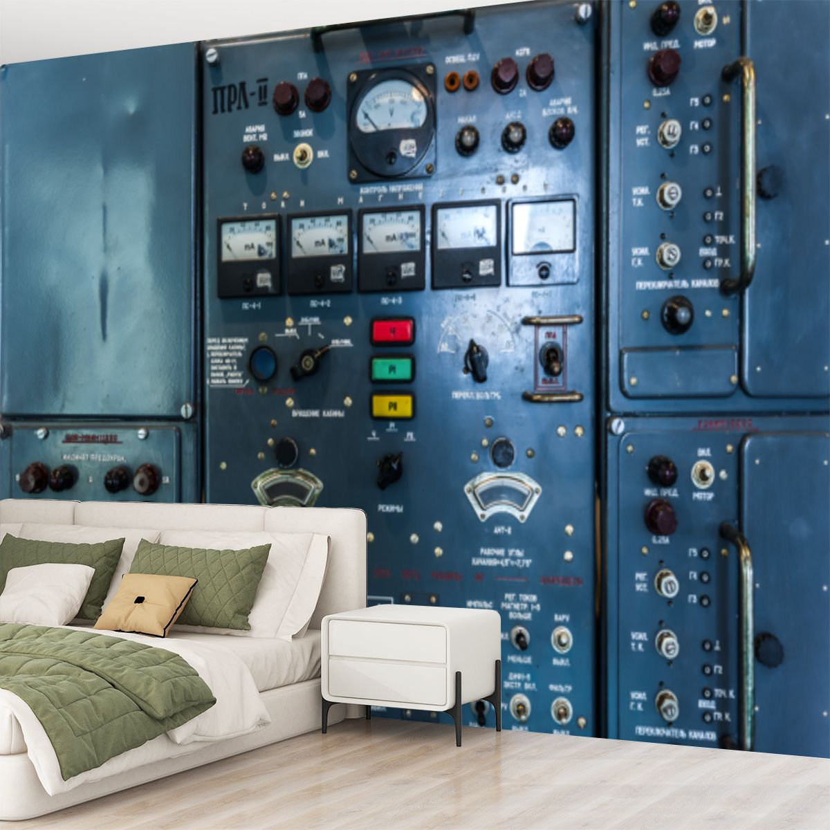 Latitude Run® Peel and Stick Canvas Wallpaper Wall Mural Control panel ...