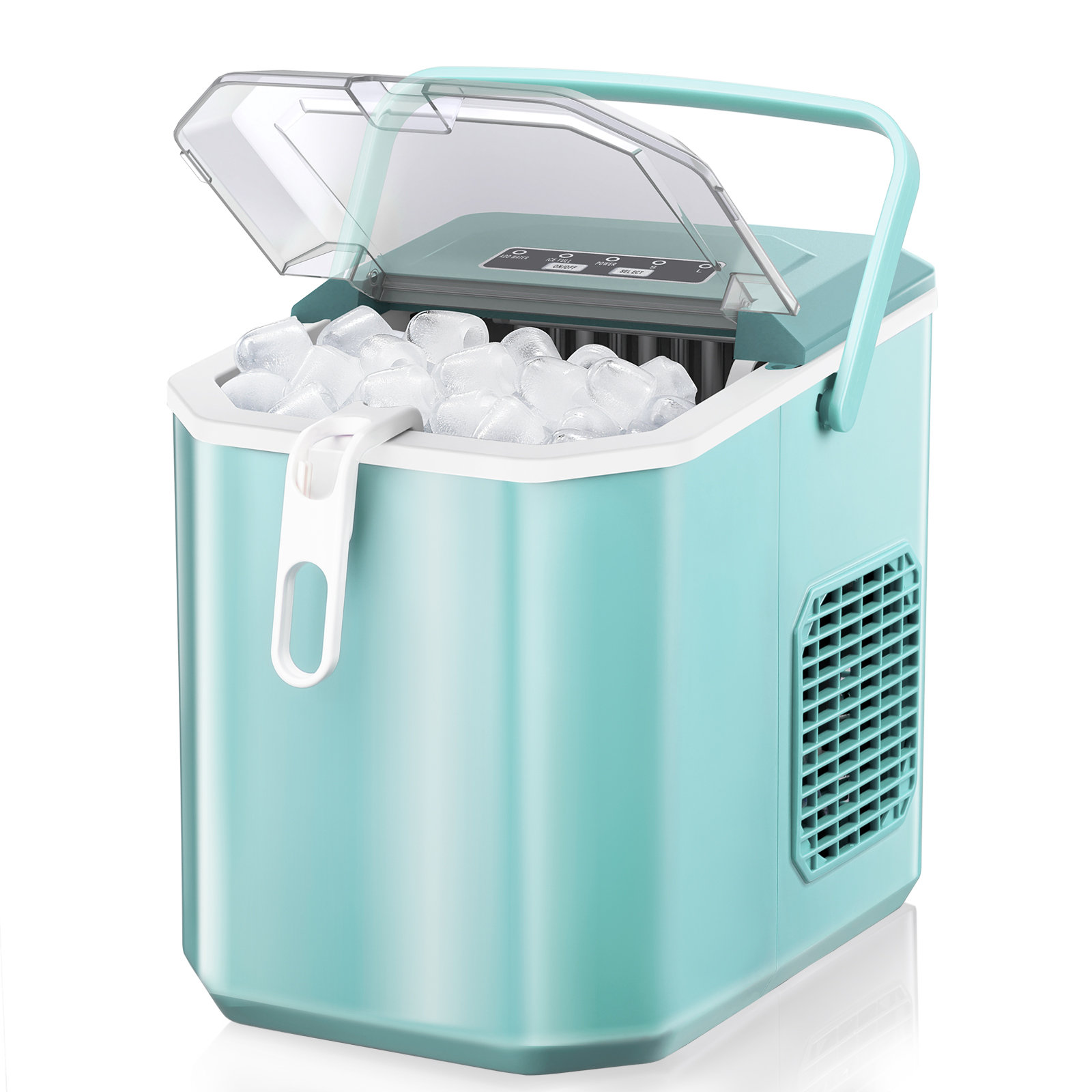 ELECTACTIC Self-cleaning Portable Ice Maker - 9 Ice Cubes In 6 Mins, 26 ...