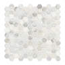 MSI Arabsecato Carrara 1" Hexagon 12 in. x 12 in. Honed Marble Mosaic ...