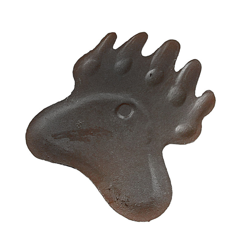 Loon Peak® Battey Cast Iron Footprint Garden Stepping Stone | Wayfair