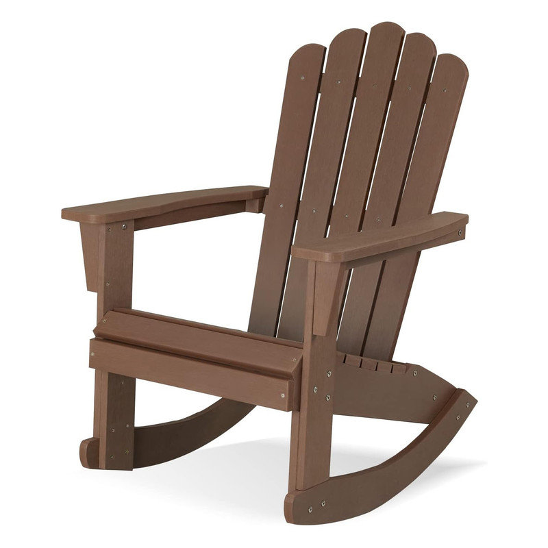 Bloomsbury Market Patio Rocking Chair, Porch Rocker with High Back ...