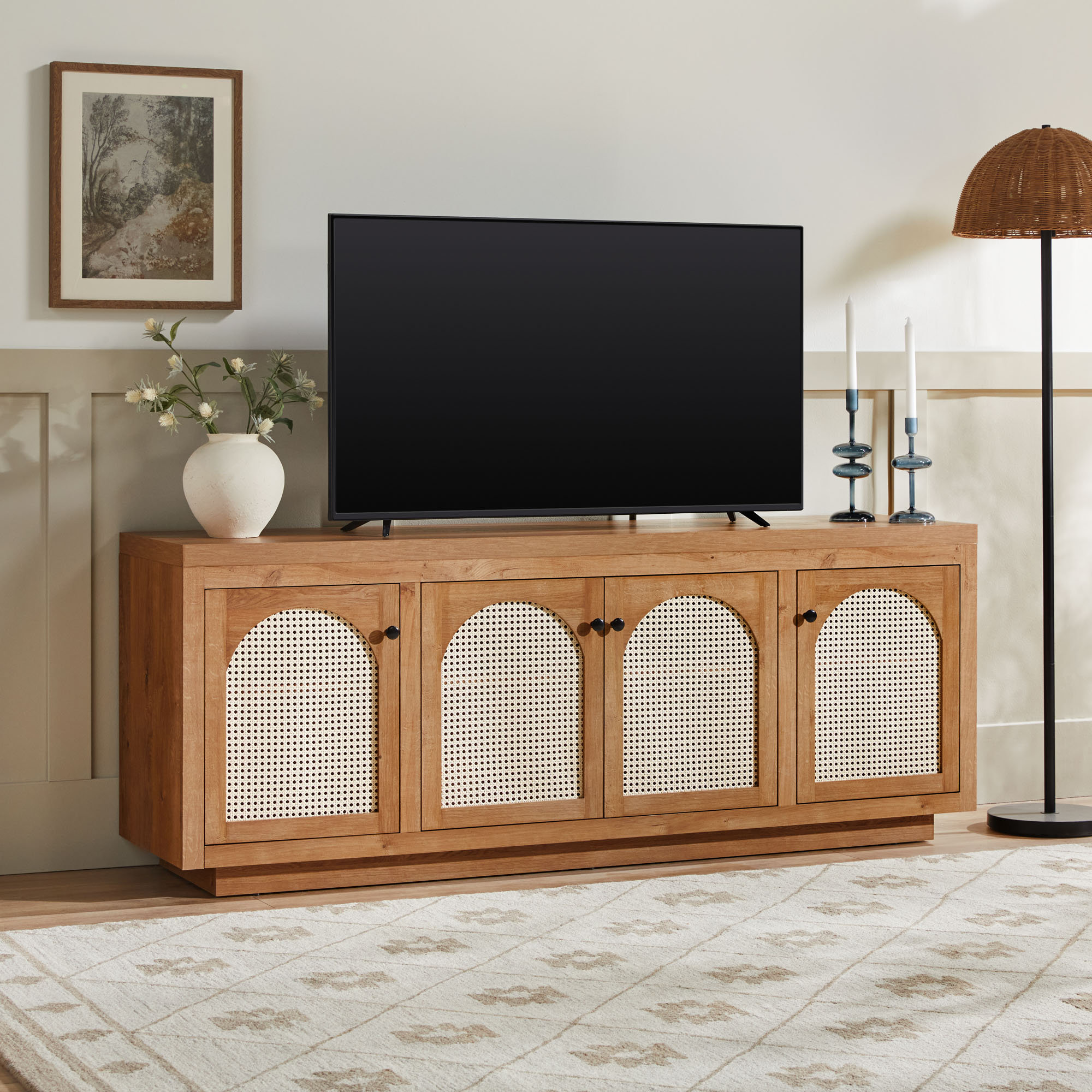 Bay Isle Home™ Contemporary Coastal 70" Sideboard and TV Stand with ...