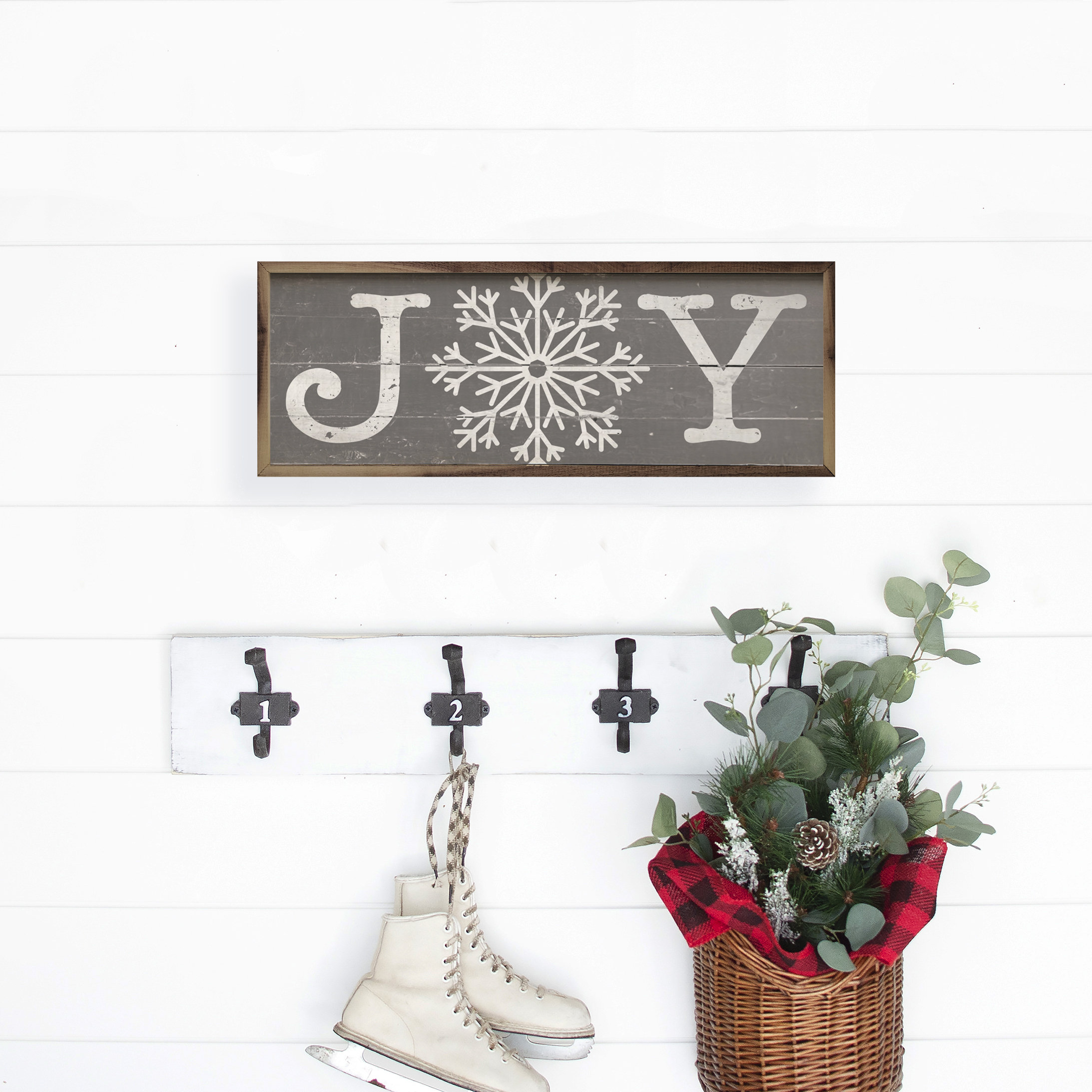 The Holiday Aisle® Joy Snowflake Gray | Wayfair