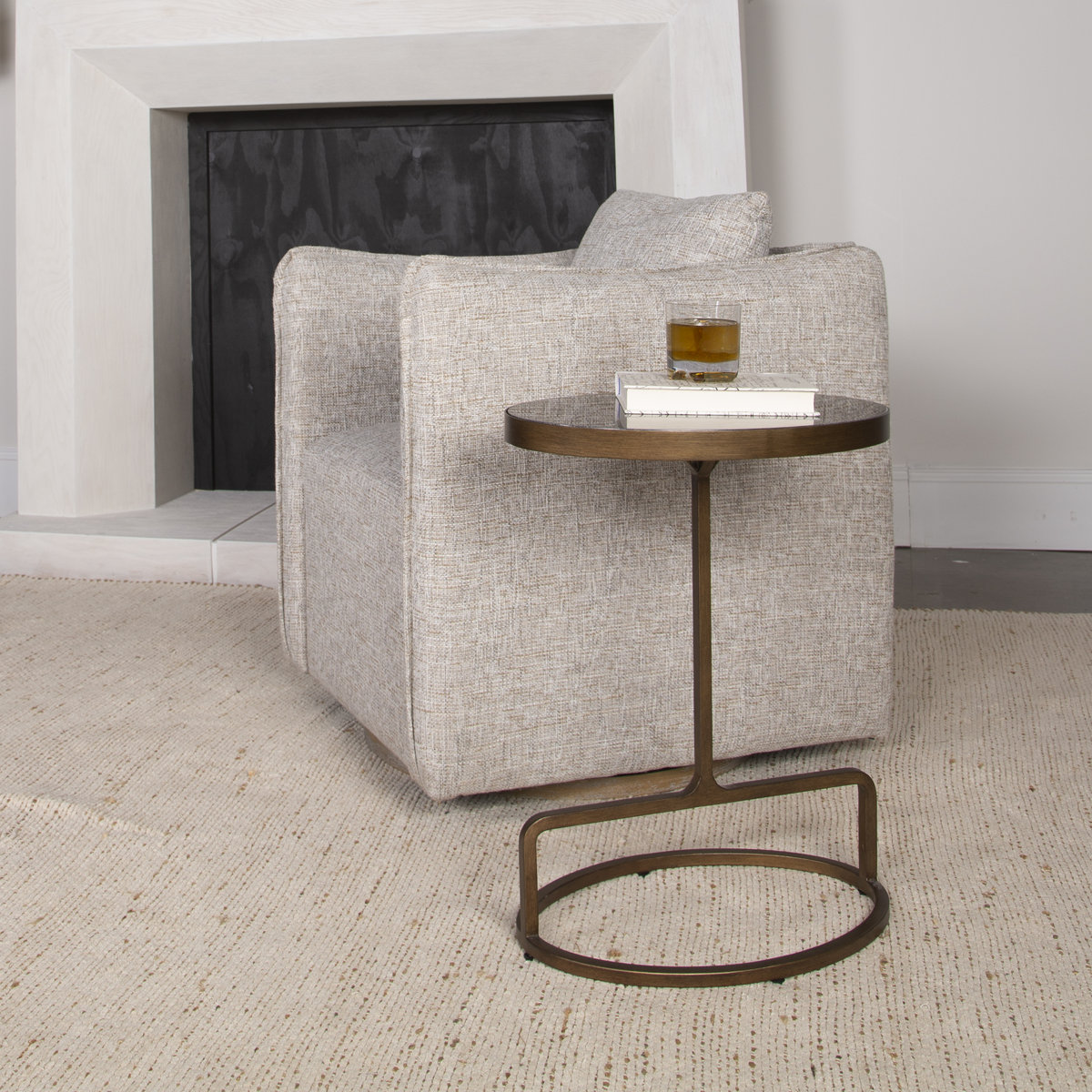 Uttermost Jessenia Stone Accent Table & Reviews | Perigold