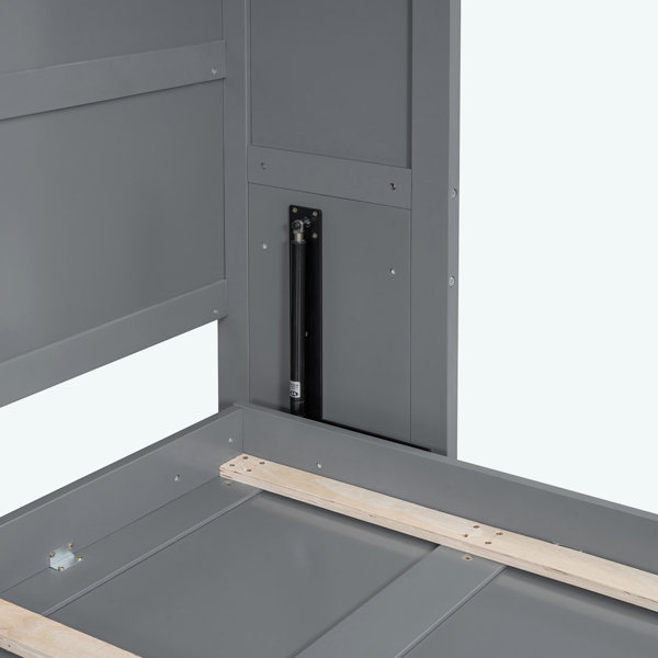 Red Barrel Studio® Murphy Bed With 5 Cabinets And Adjustable Shelves ...