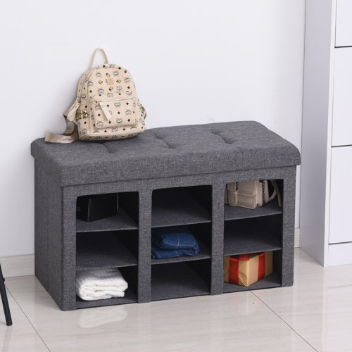 Latitude Run® 9 Pair Shoe Storage Bench & Reviews | Wayfair