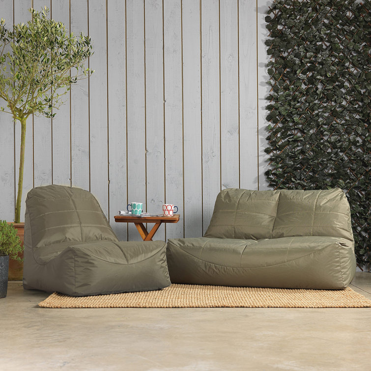 Isabelle & Max Polyester Outdoor Friendly Refillable Bean Bag Set ...