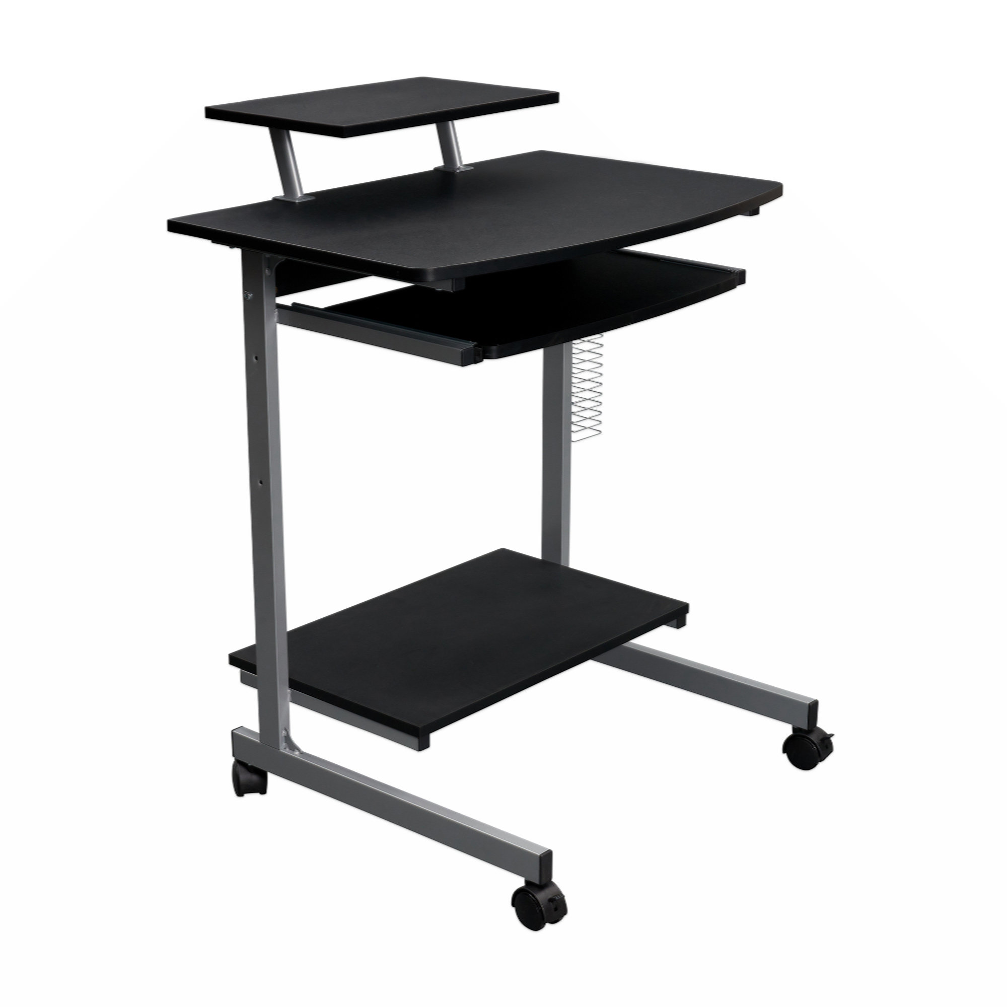 Wrought Studio Techni Mobili Compact Computer Cart With Storage ...