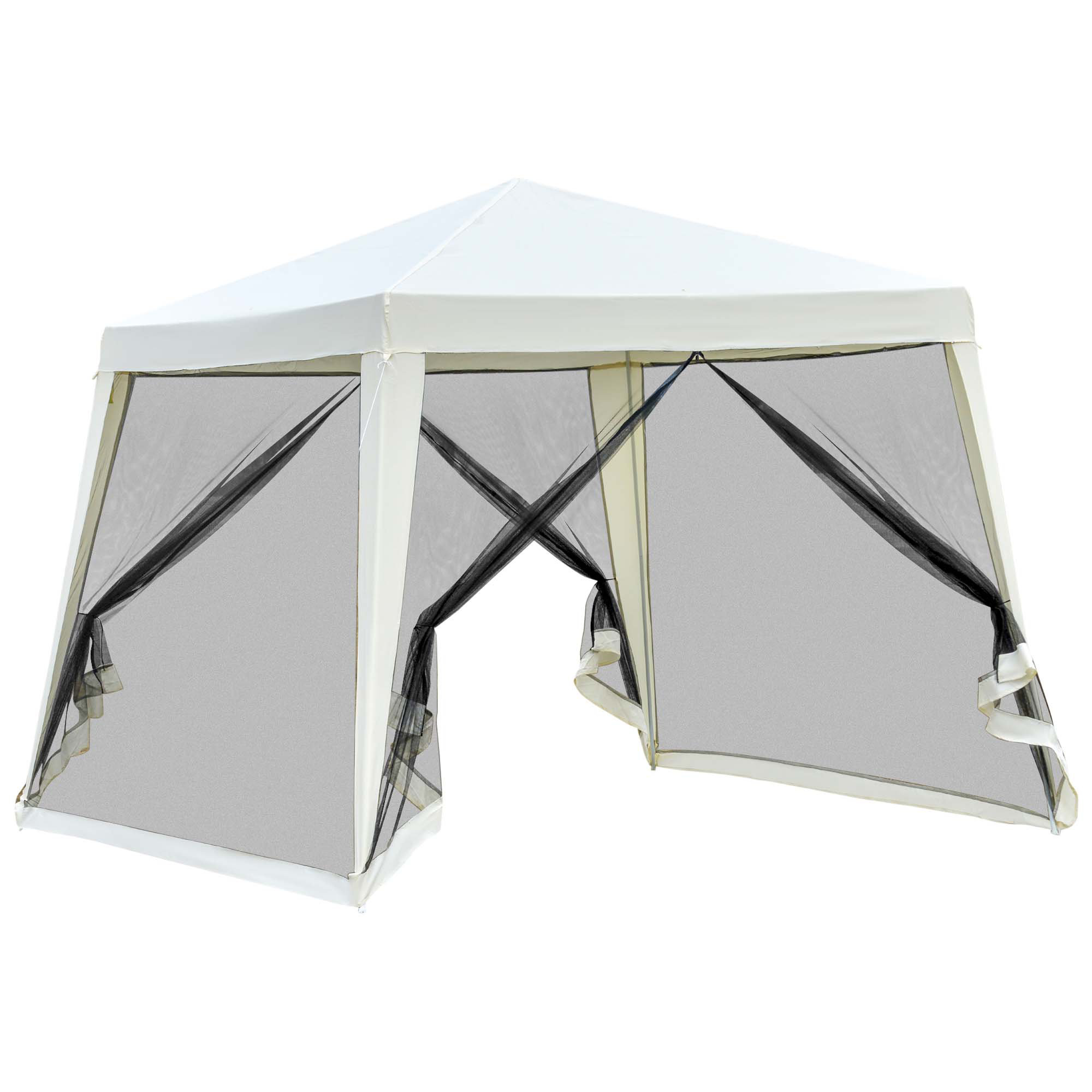 Galibens Outsunny 10'X10' Outdoor Canopy Tent, Slant Leg Sun Shelter ...
