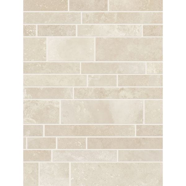 Maricera Brick 11"x10.4" Travertine Mosaic Wall & Floor Tile | Wayfair