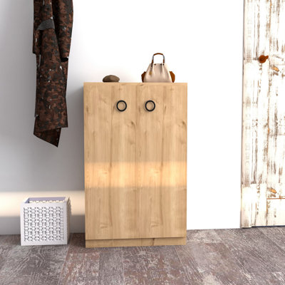 DICIXA Japanese Style Telescopic Shoe Cabinet 8 Pair Shoe Storage ...