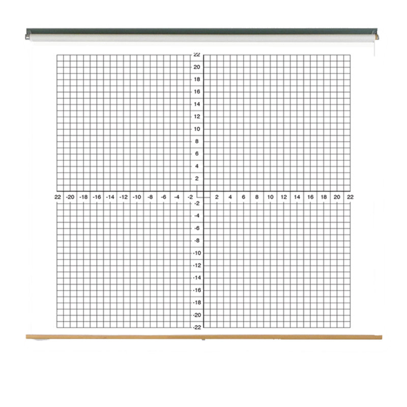 Geyer Instructional Products Pull Down Dry Erase Chart, Grid Numbered ...
