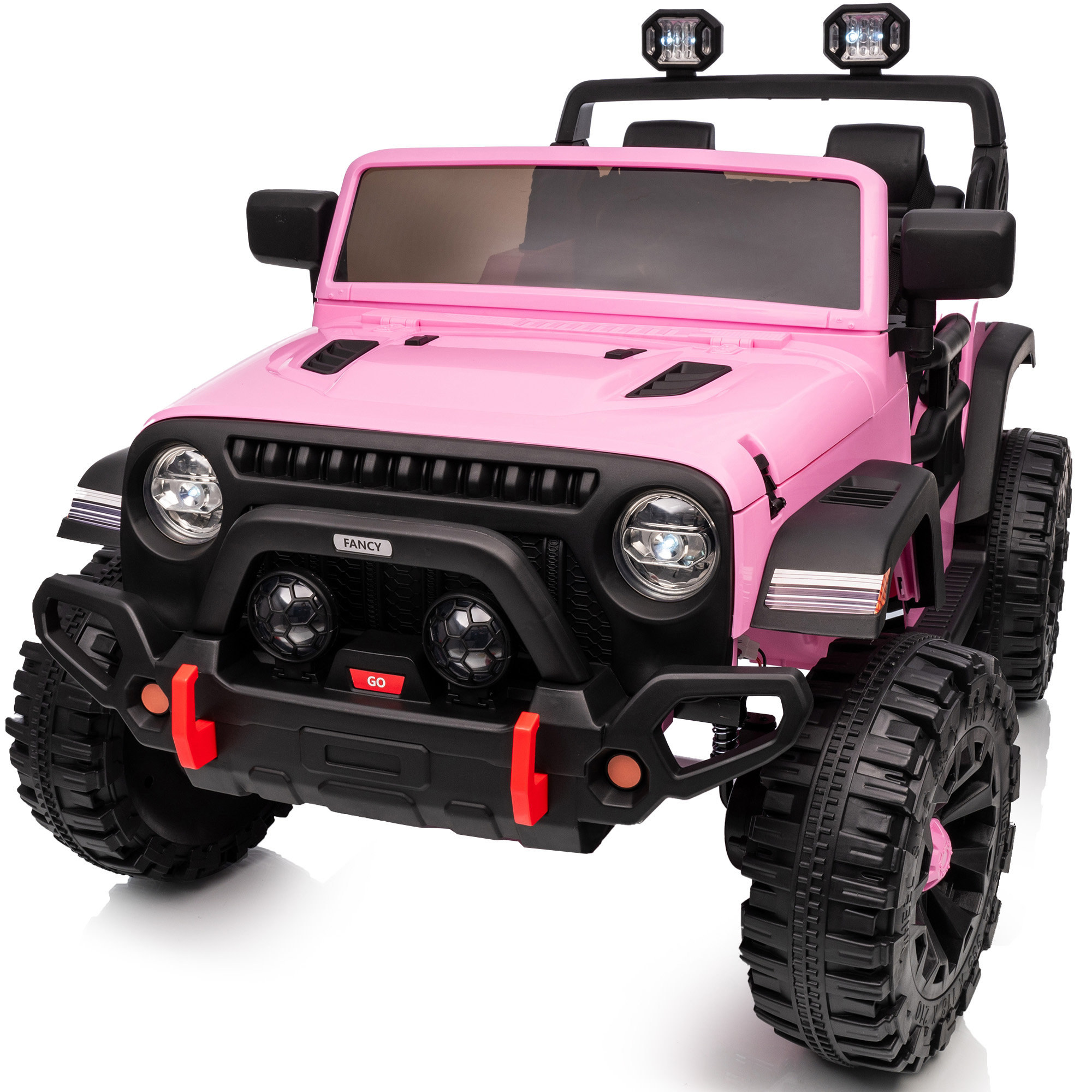 Outfunny 24 Volt Ride on Toys for Big Kids, 4WD 2 Seater Kids Electric ...