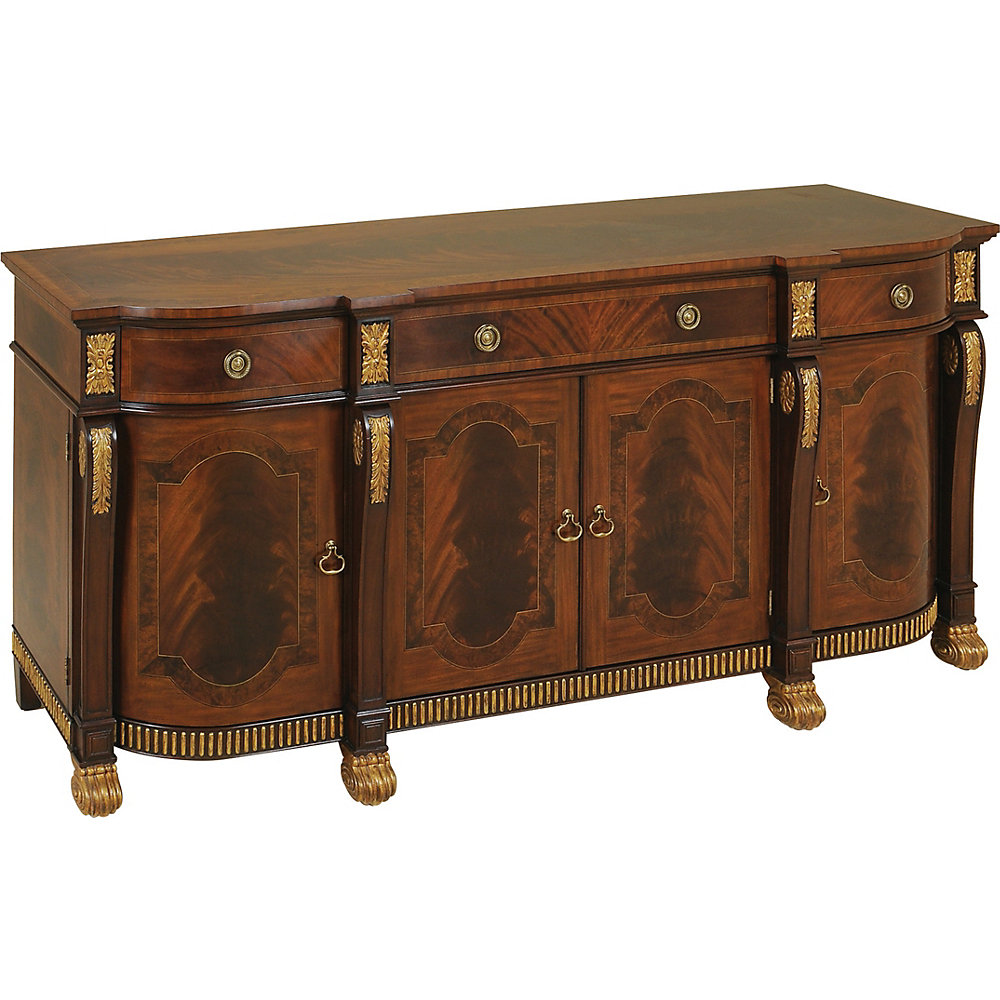 Maitland-Smith Manor 84" Wide Mahogany Solid Wood Sideboard | Wayfair