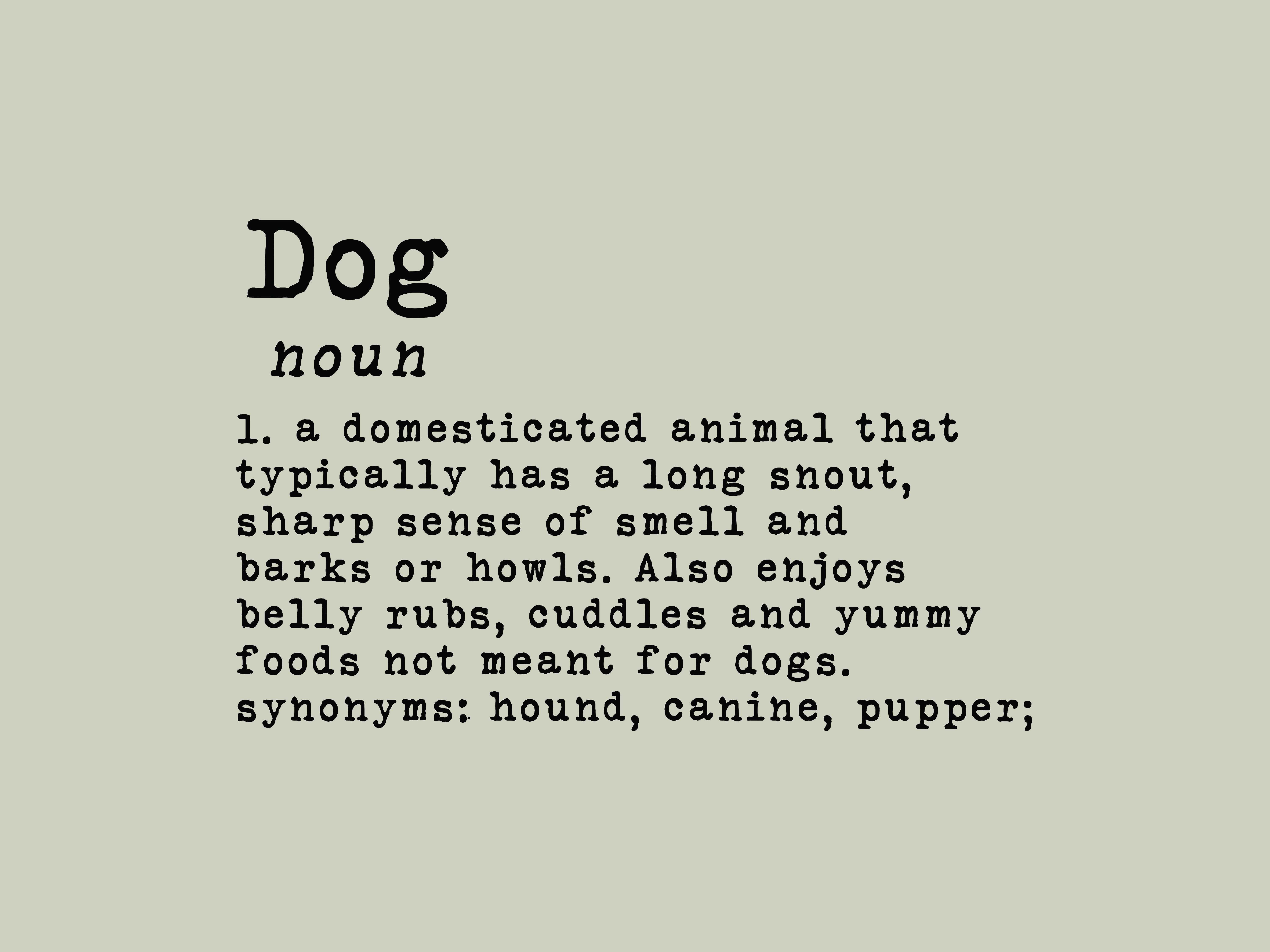 Trinx Dog Definition In Black - Wayfair Canada