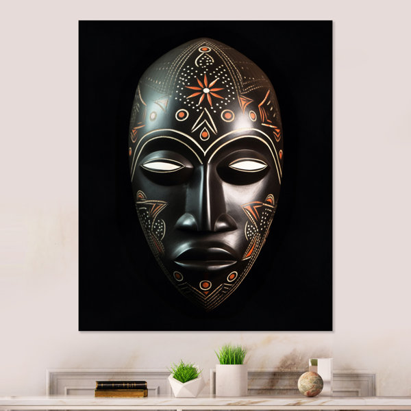 Bungalow Rose Ethnical Traditional African Mask VIII On Metal Print ...