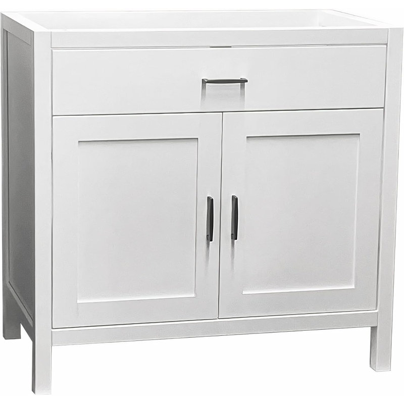 Vanity Atelier 30'' White Pro Grade Solid Wood Freestanding Bathroom ...