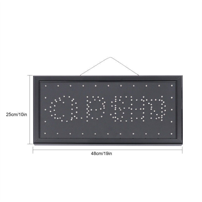 Trinx 10" LED Neon Style 'Open/Closed' Wall Sign | Wayfair