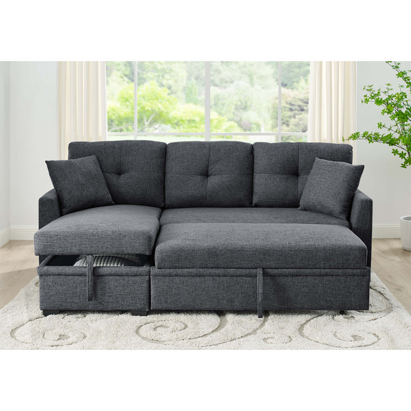Wade Logan® Barrientez 85'' Upholstered Sleeper Sofa & Reviews | Wayfair