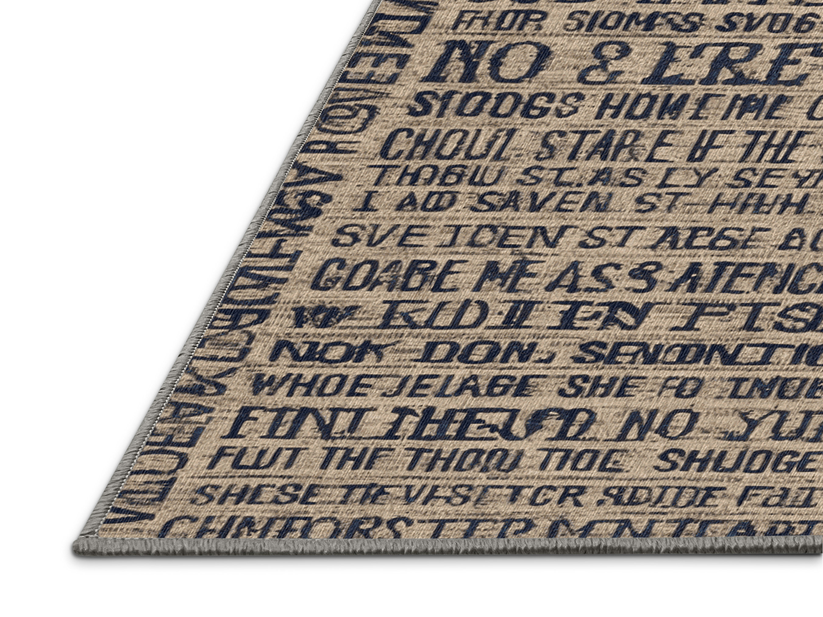 Hokku Designs Washable Nautical phrases Nautical Area Rug | Wayfair
