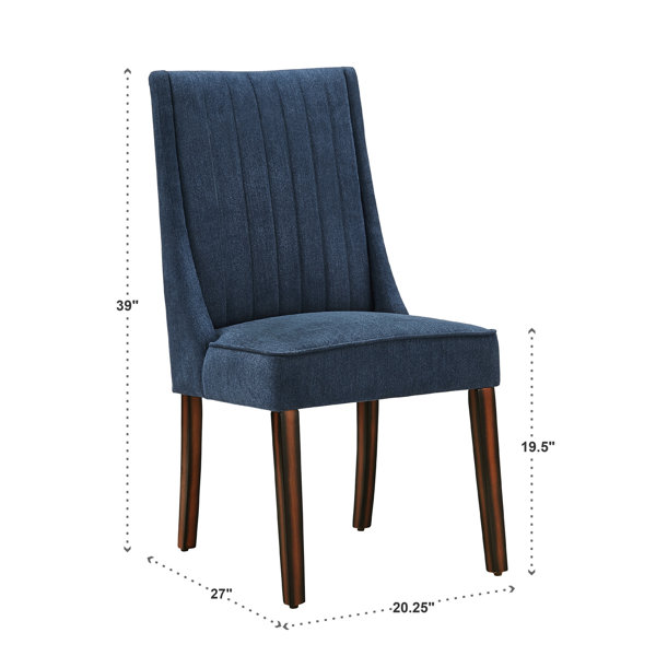 Lark Manor Aleysia Upholstered Channel Back Dining Side Chair & Reviews ...