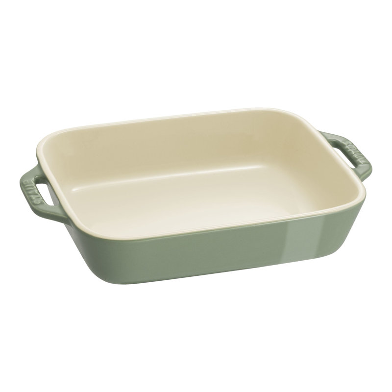 Staub Ceramique 1 L Ceramic Rectangular Baking Dish, Eucalyptus ...